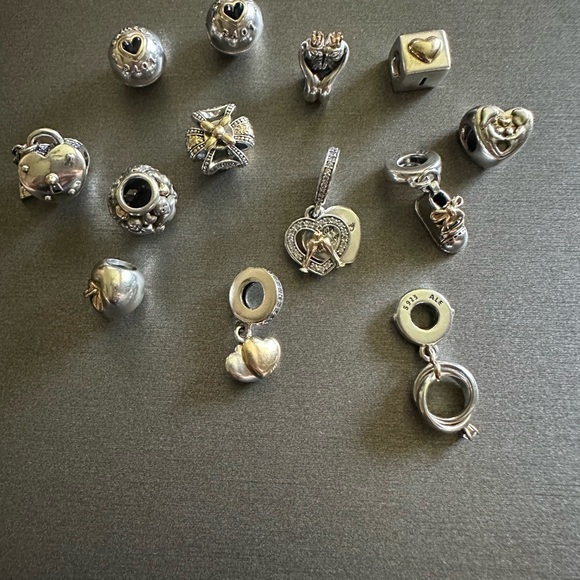 Pandora | Jewelry | Pandora Sterling Silver Bracelet With 4k Gold Snap ...